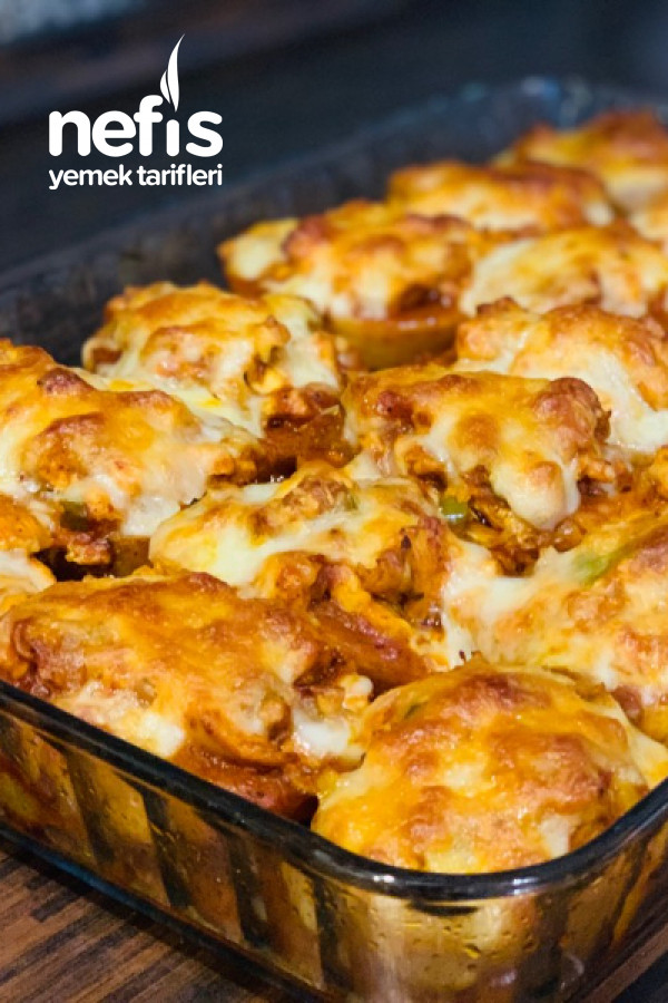 Patates Çanağında Kaşarlı Tavuk Sote - Nefis Yemek Tarifleri