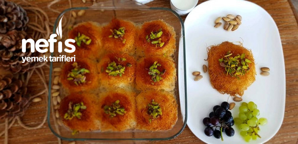 Sütlü Kadayıf Tatlısı (Videolu) - Nefis Yemek Tarifleri
