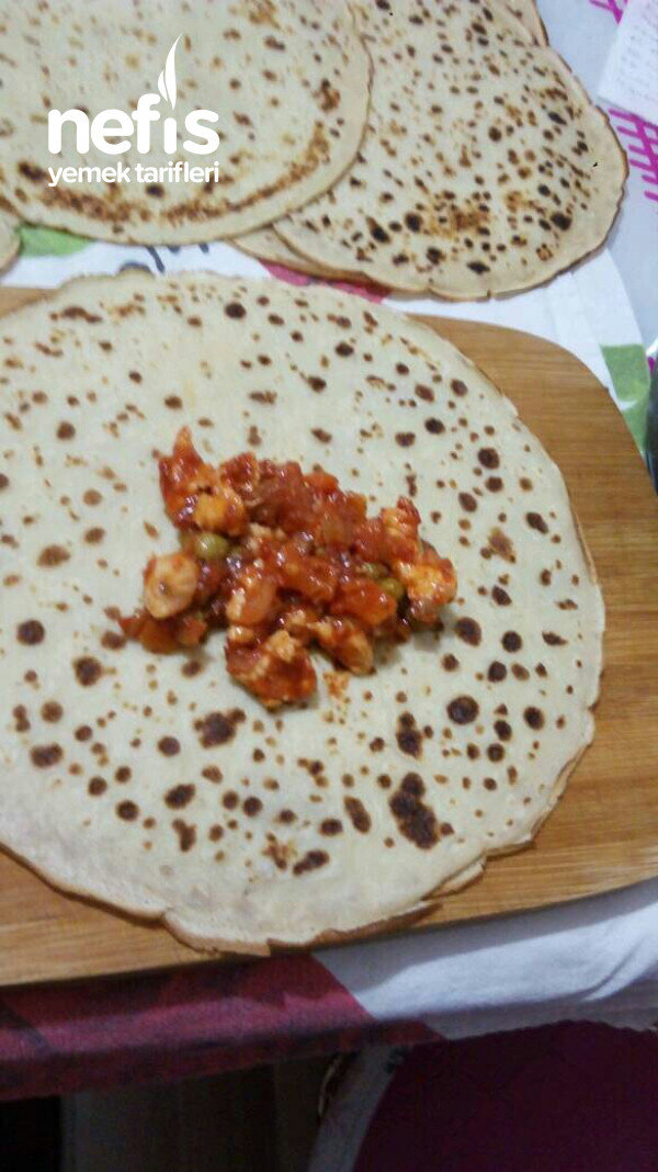 Tavuklu Krep - Nefis Yemek Tarifleri - #8955834