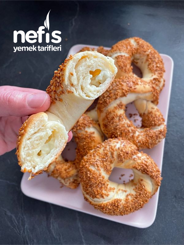 Simit Poğaça (Peynir Dolgulu) - Nefis Yemek Tarifleri