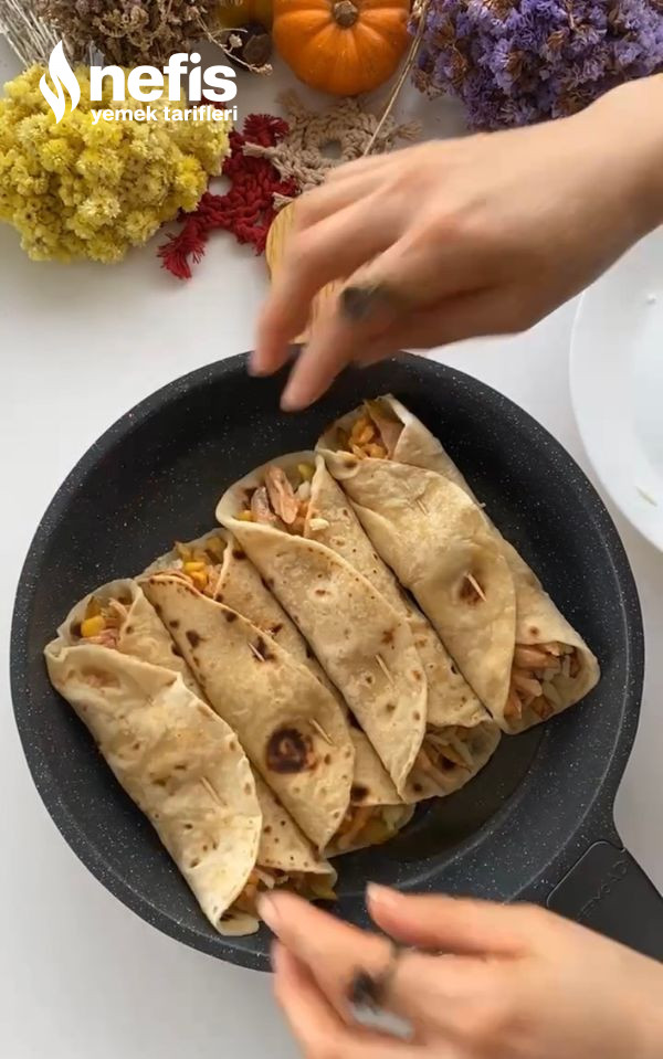 Soslu Tavuk Wrap - Nefis Yemek Tarifleri - #10341829