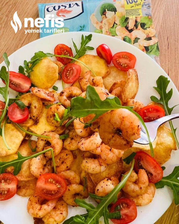 Sarımsaklı Patatesli Karides - Nefis Yemek Tarifleri