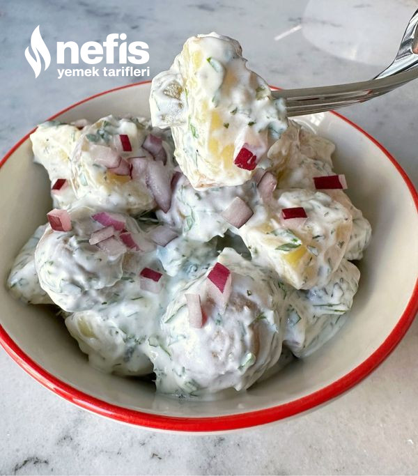 Taze Otlu Patates Salatası Tarifi - Nefis Yemek Tarifleri
