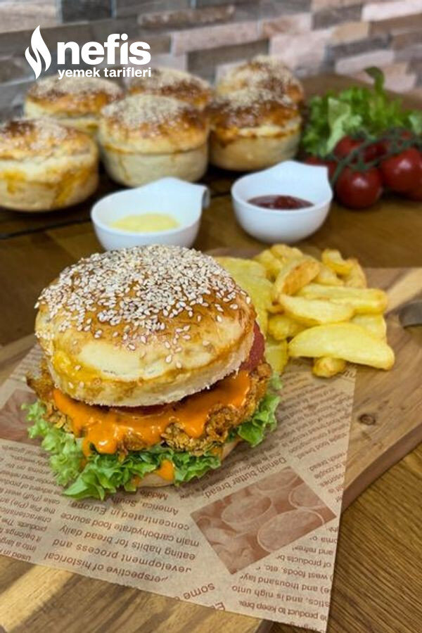 Tavuk Burger Ve Ev Yapımı Burger Ekmeği - Nefis Yemek Tarifleri