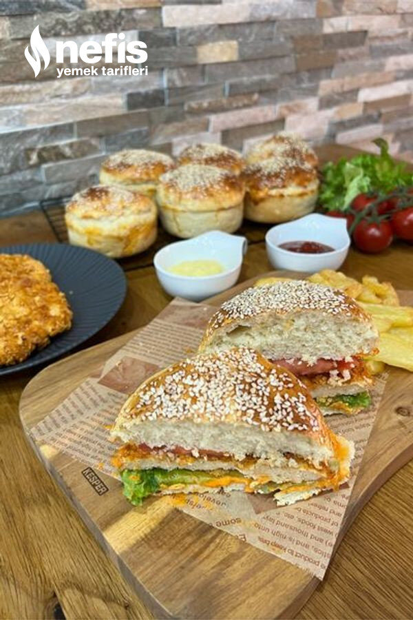 Tavuk Burger Ve Ev Yapımı Burger Ekmeği - Nefis Yemek Tarifleri