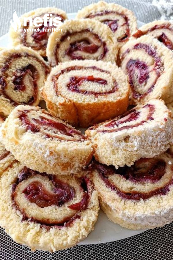 Erikli Rulo Kek - Nefis Yemek Tarifleri