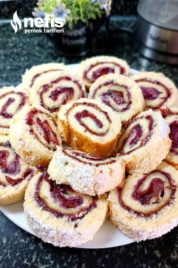 Erikli Rulo Kek - Nefis Yemek Tarifleri