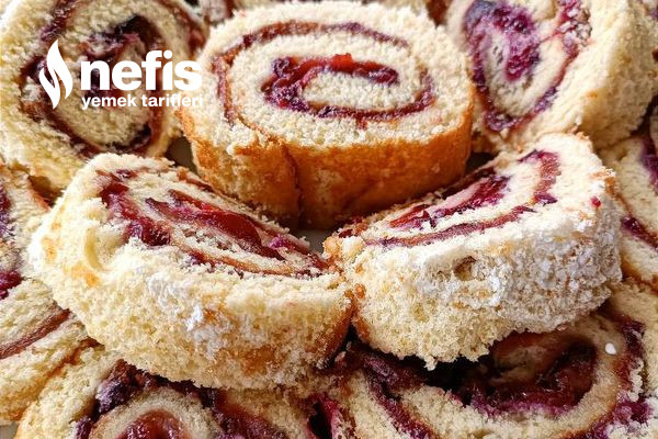 Erikli Rulo Kek - Nefis Yemek Tarifleri