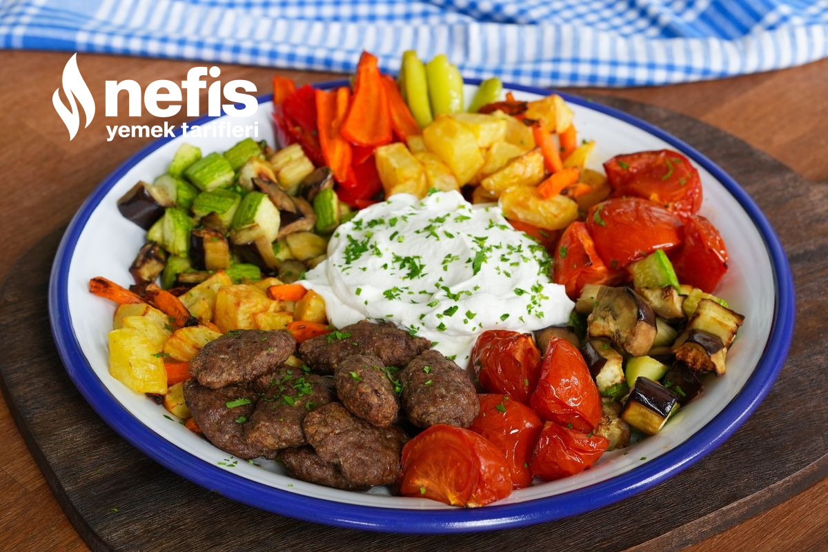 Çift Hazneli Airfryer’da Karışık Sebze ve Köfte - Nefis Yemek Tarifleri