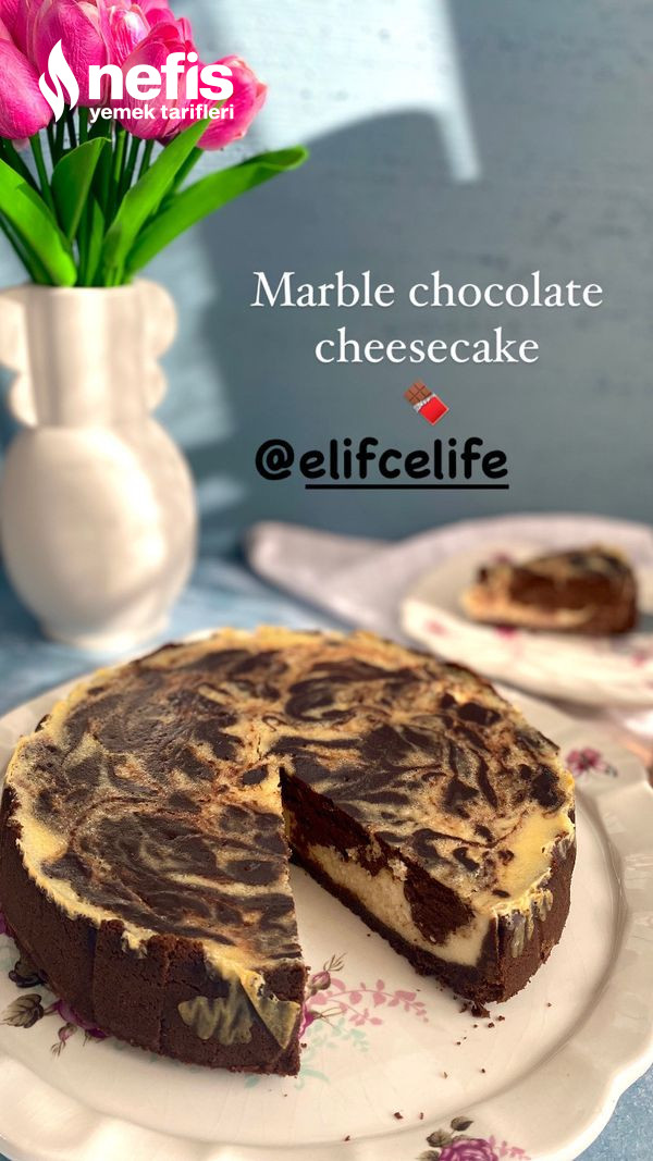 Chocolate Marble Cheesecake - Nefis Yemek Tarifleri