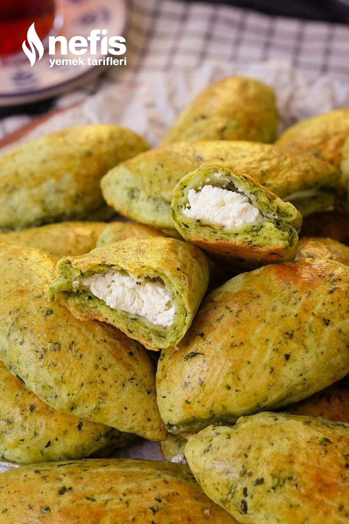 Labneli Yeşil Poğaça - Nefis Yemek Tarifleri