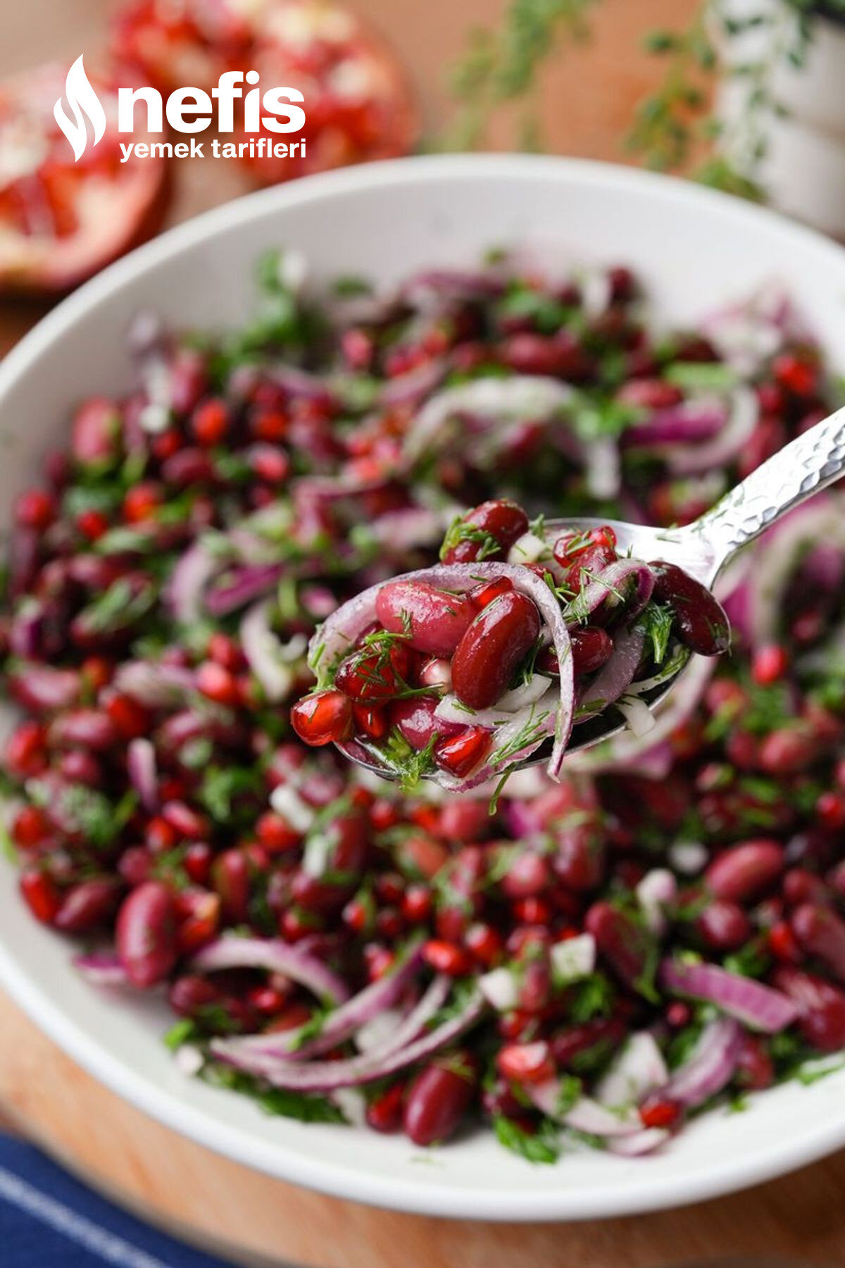 Narlı Meksika Fasulyesi Salatası - Nefis Yemek Tarifleri