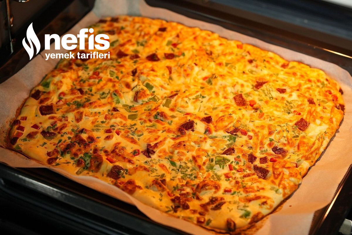 Fırında Krep Pizza Tarifi - Nefis Yemek Tarifleri