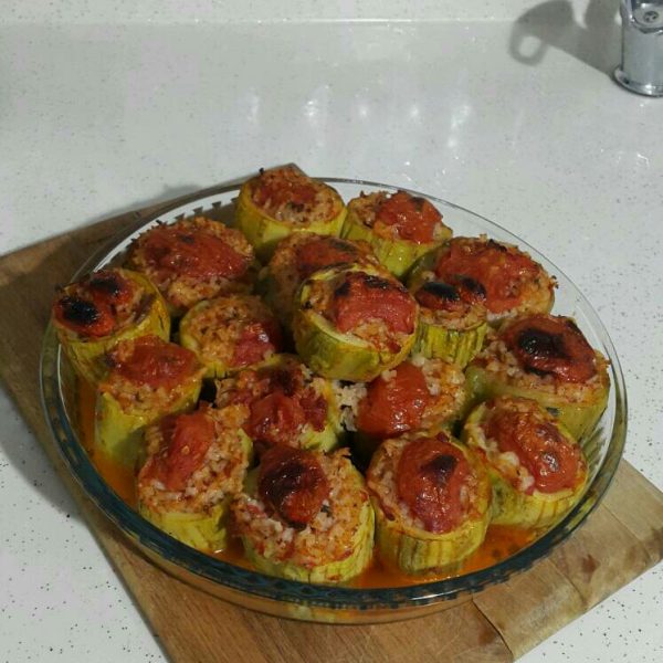 Fırında Kabak Dolması Tarifi - Nefis Yemek Tarifleri
